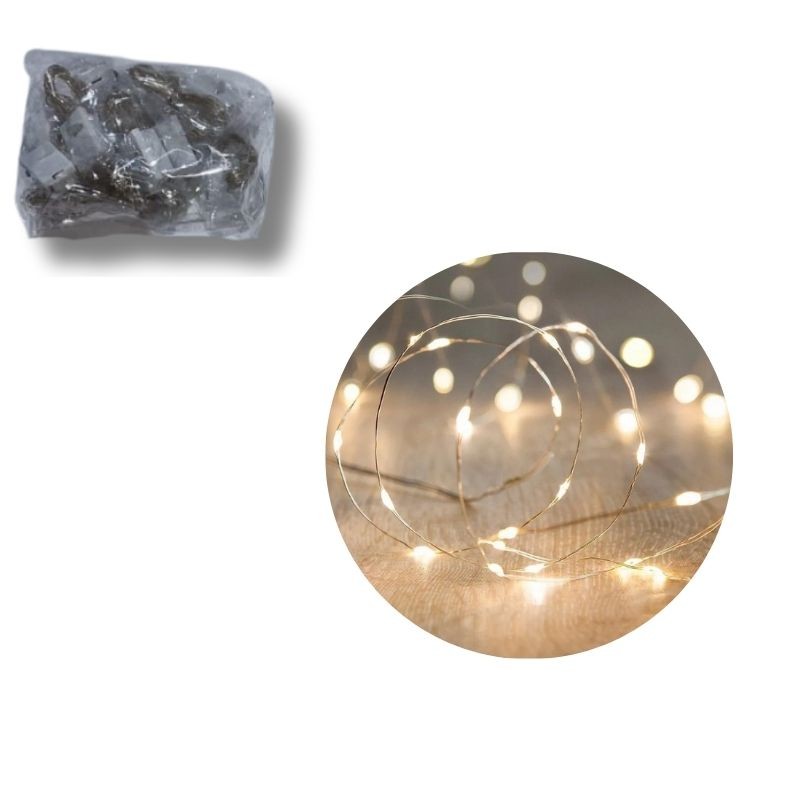Serie led luz cálida 30 focos paquete 12 piezas