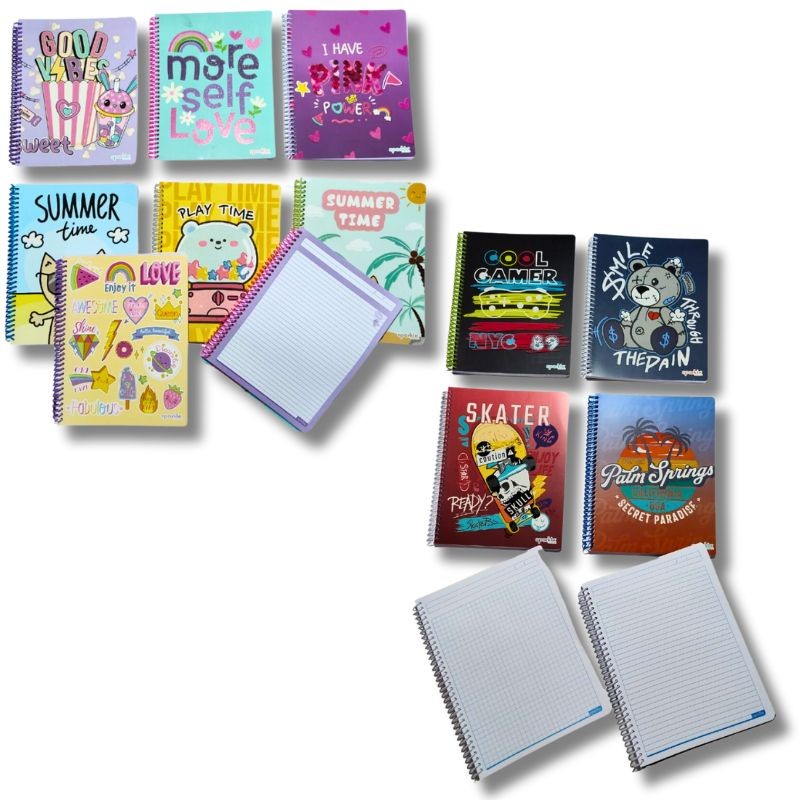 Cuadernos escolares de raya
